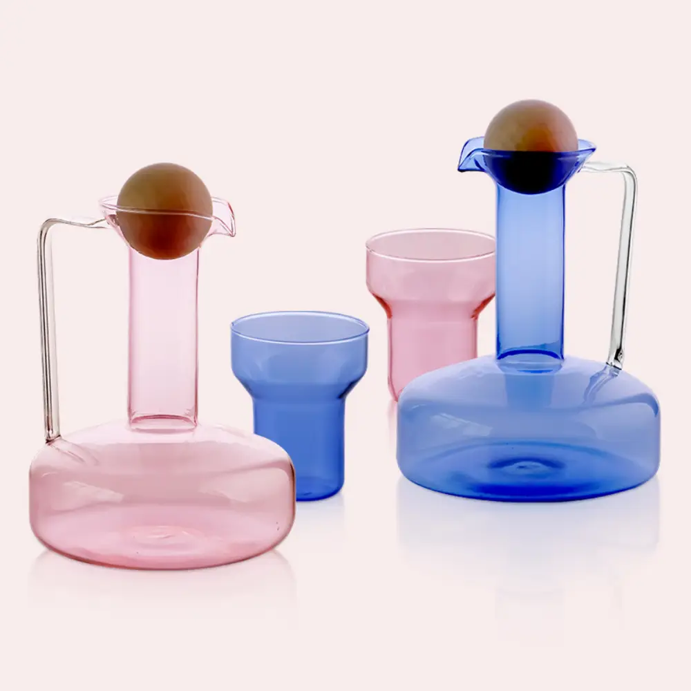 Carafe à eau design colorée – cadeau maîtresse fin d’année